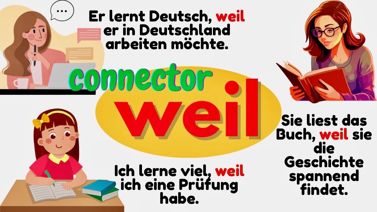 📚 German Sentences with “Weil” | A1-A2 | #deutschlernen - YouTube