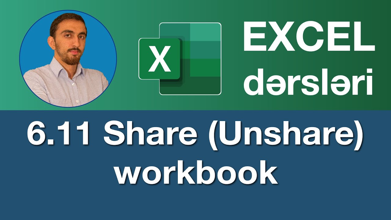 Excel dərsləri - 6.11 Excel Share & Unshare workbook I Excel çalışma ...