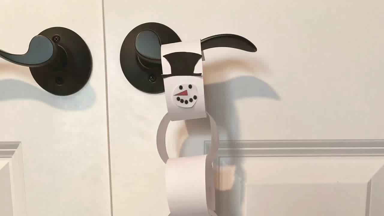 Easy snowman paper chain //s// - YouTube