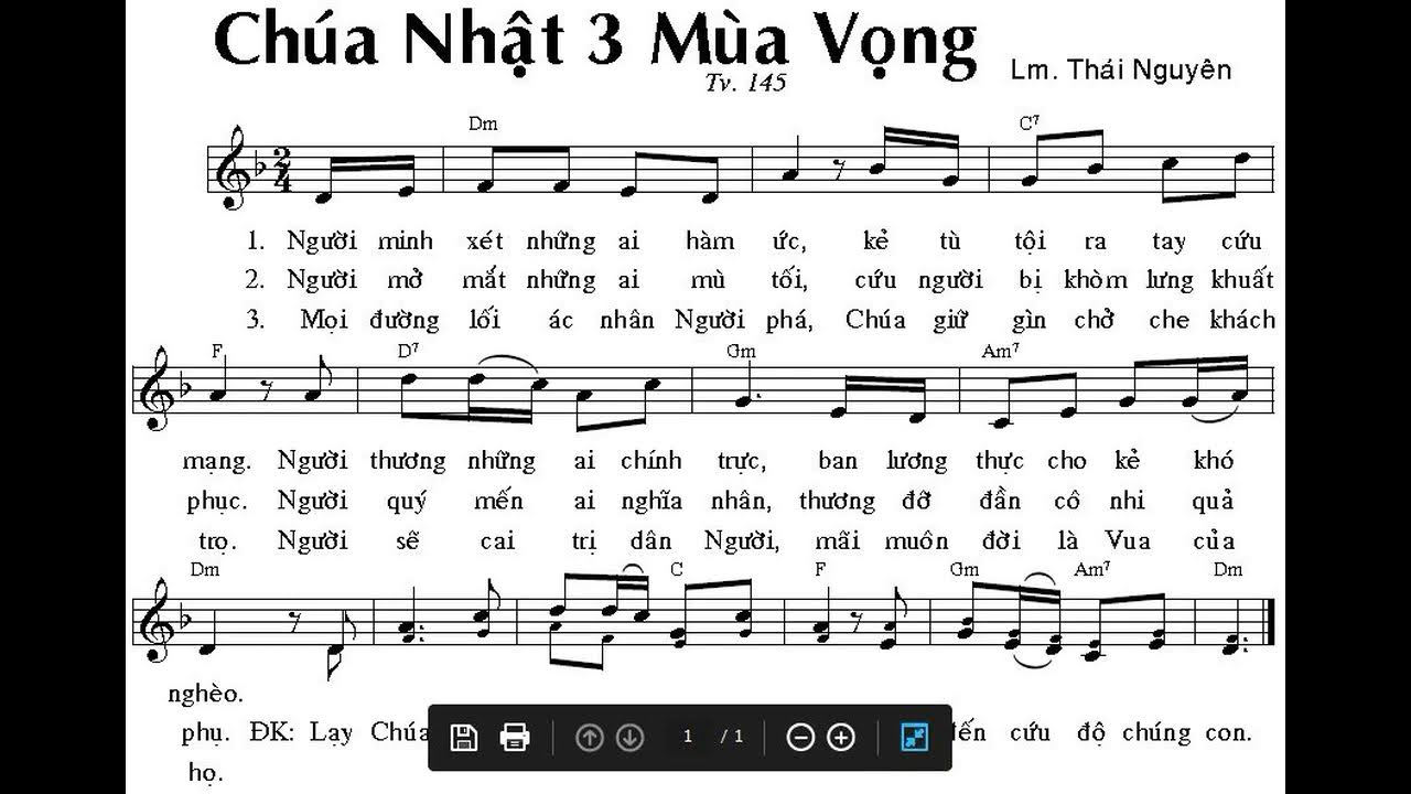 Thánh Vịnh 145 Chúa Nhật 3A Mùa Vọng cha Thái Nguyên - YouTube