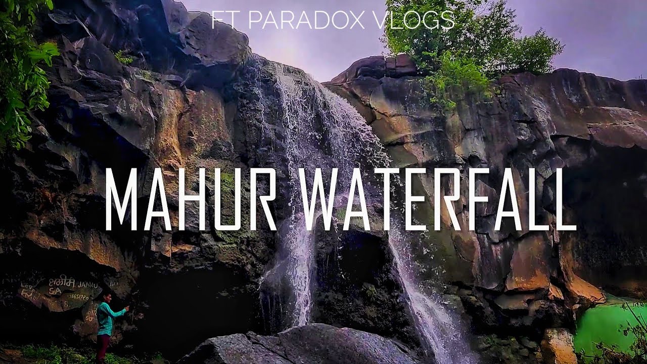 MAHUR WATERFALL NEAR SHEKH FARID BABA DARGAH माहूर धबधबा MAHUR GAD ...