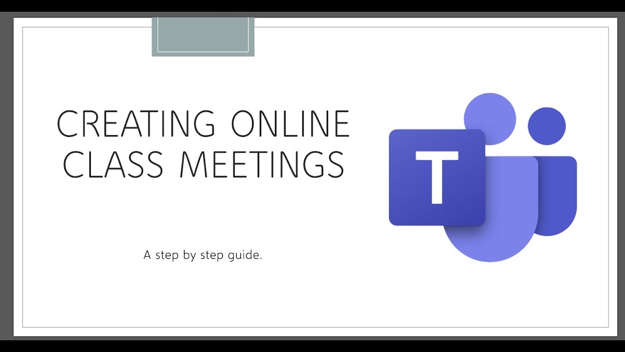 How to Create Online Class Meeting with Microsoft Teams - YouTube