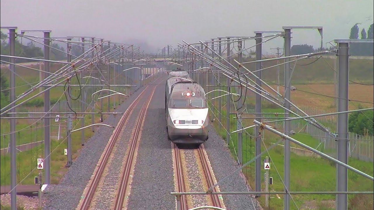 High Speed TGV running 320 km/h on LGV Est - YouTube