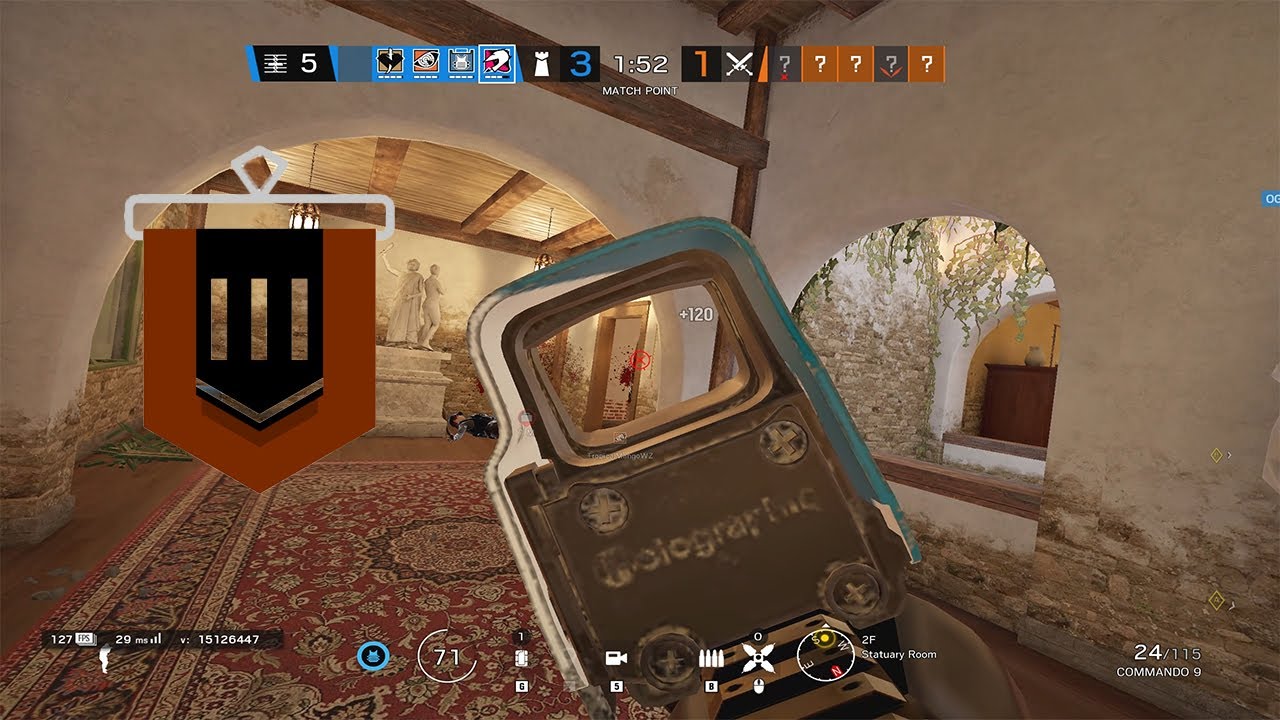 How a copper play ranked in Rainbowsix Siege - YouTube