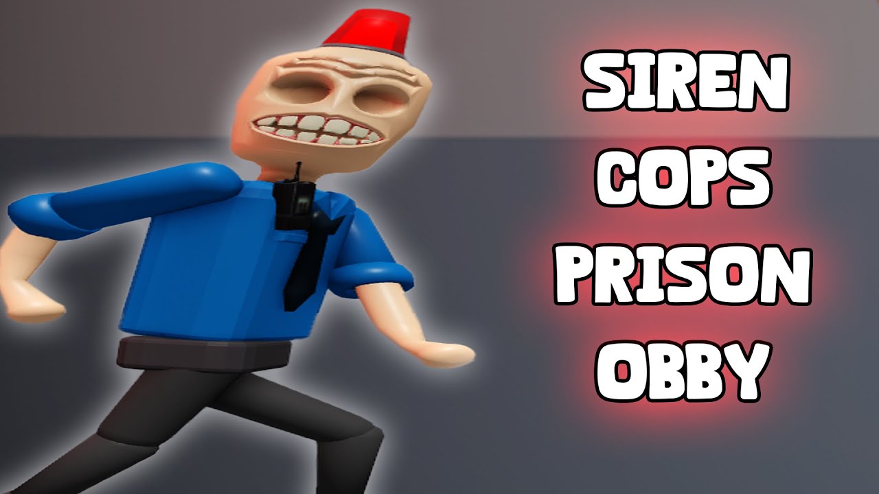 Roblox Escape Siren Cop's Prison SCARY OBBY - Roblox Gameplay ...