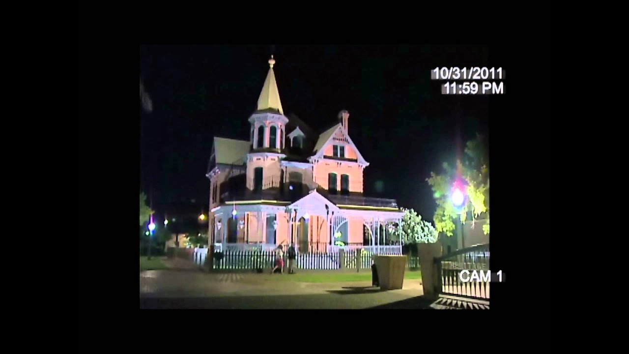 Fake Haunted House Rosson House security camera footage - YouTube