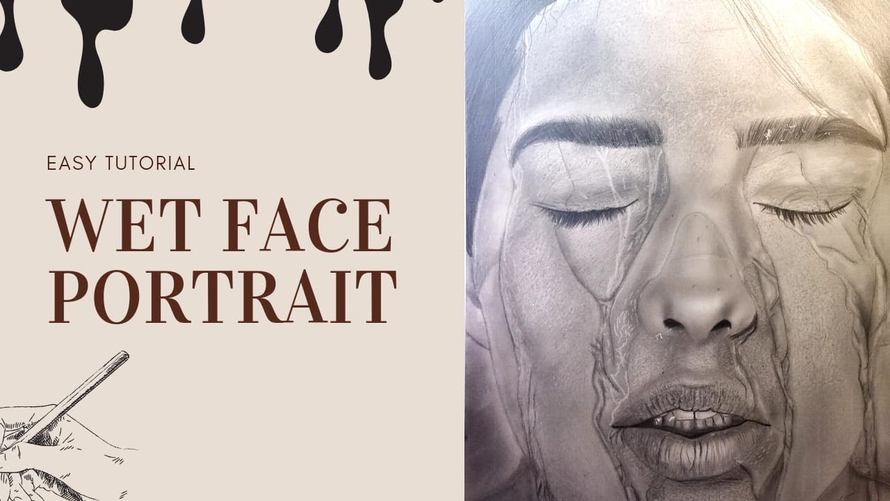 How to shade a portrait? / How to shade a wet face? // EASY SHADING ...