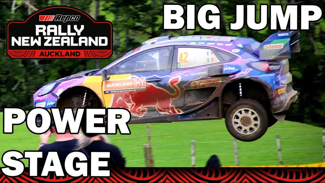 WRC Repco Rally New Zealand 2022 | Power Stage - Big Jump - YouTube