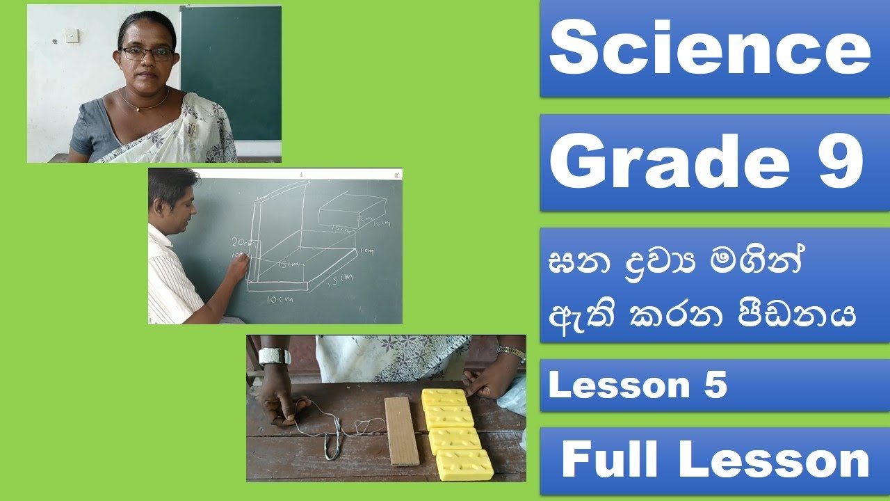Pressure Exerted by Solids | Grade 9 Science | Pressure | Lesson 5 ...