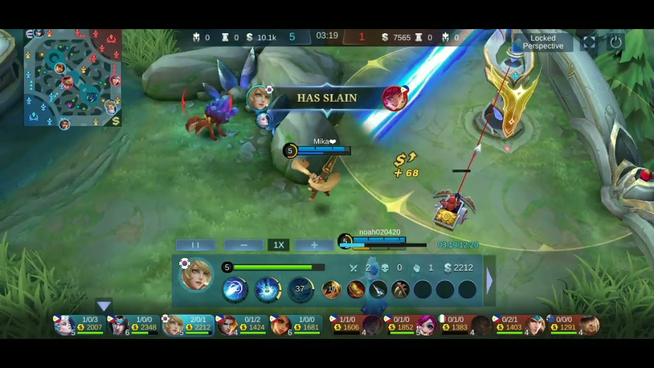 Mobile Legends, first time legendary and first time first blood - YouTube
