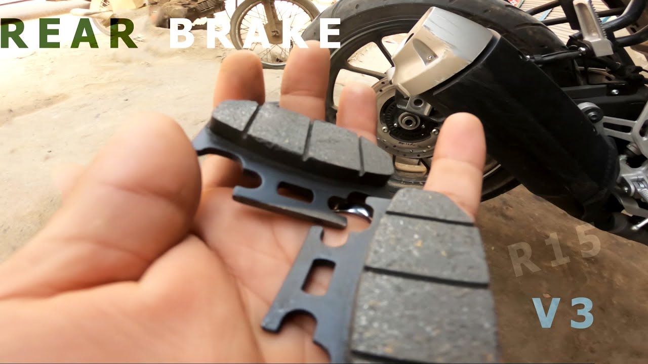 R15 V3 Rear Brake Pad Change - YouTube