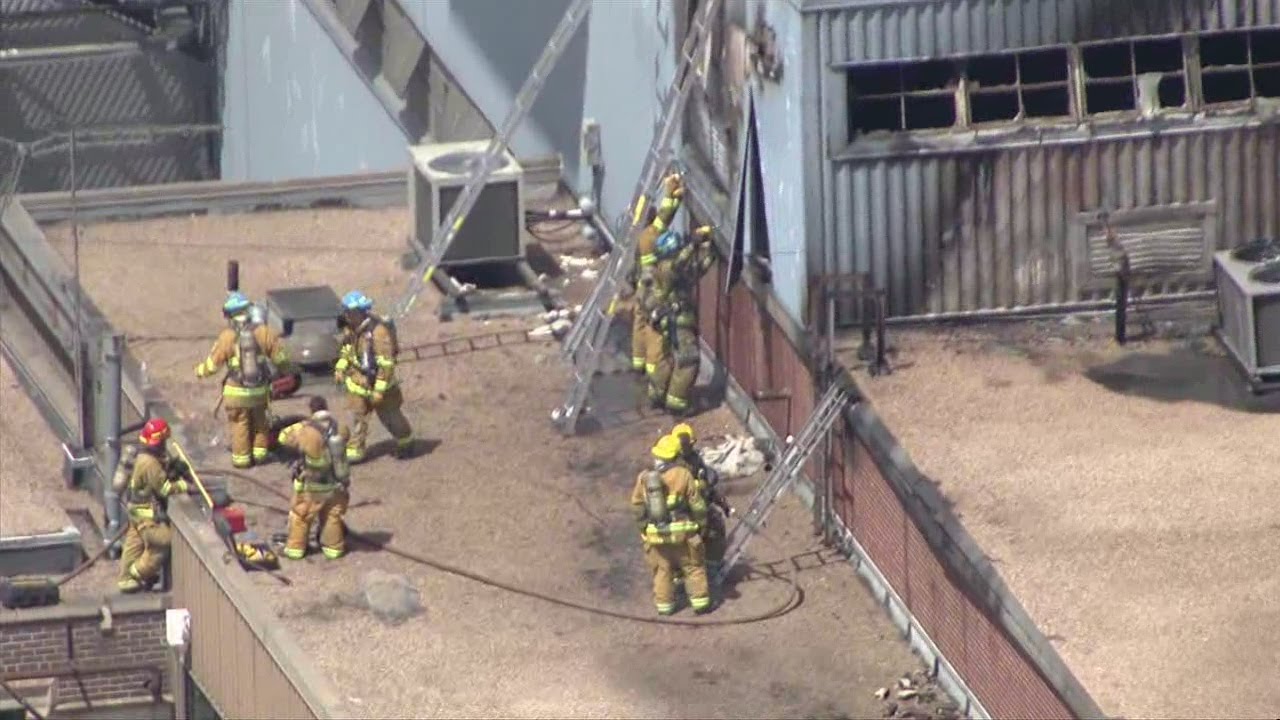 Three-alarm fire at Colorado Springs' Martin Drake Power Plant - YouTube