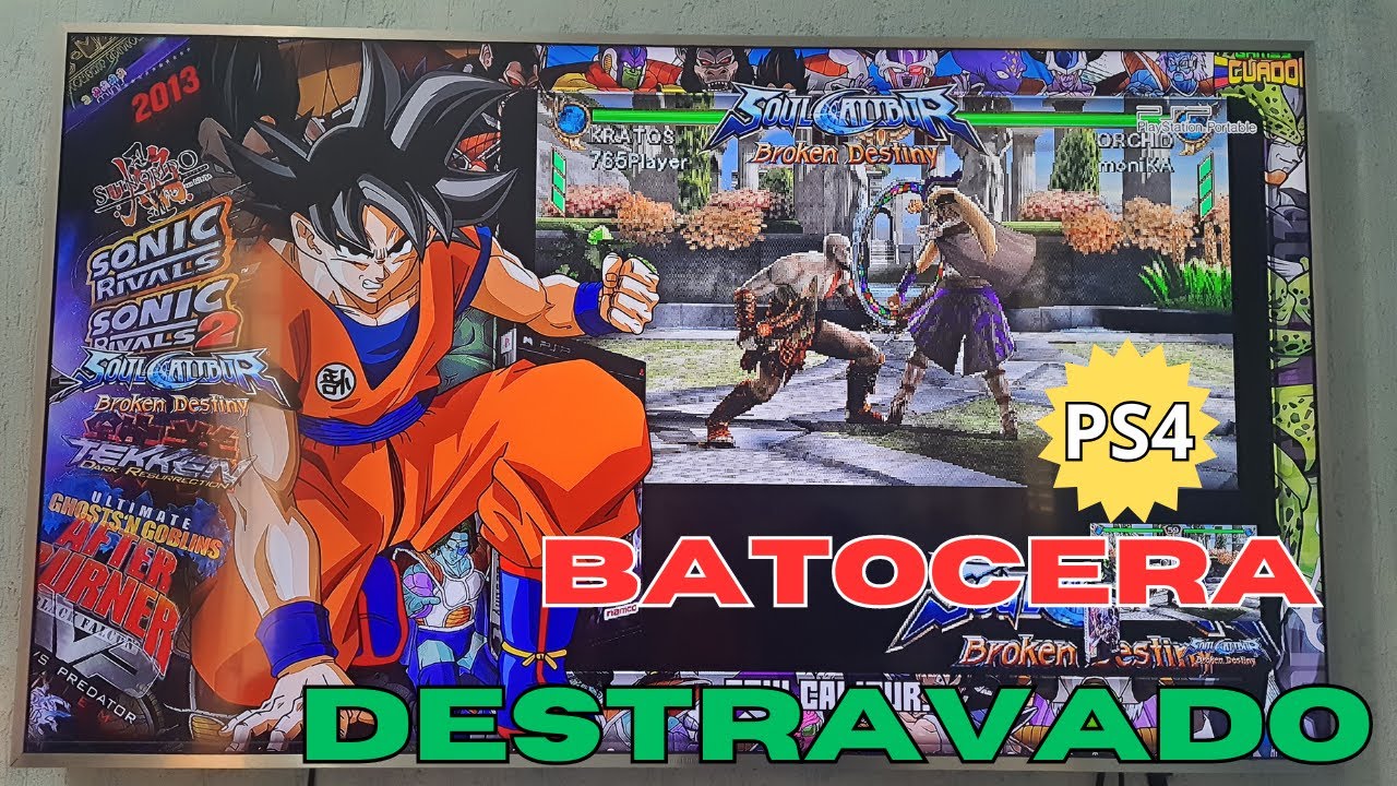 PS4 com BATOCERA super emulador roda tudo até Nintendo 64 e Dreamcast ...