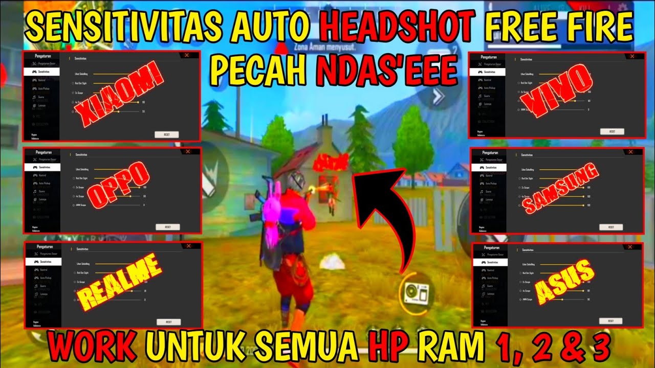 sensitivitas Auto Headshot Free Fire ️Sensitivitas Auto Headshot Untuk Semua Hp - YouTube