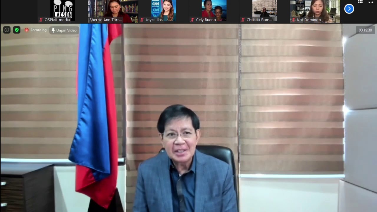 Sen. Ping Lacson | Senate Probe on Red-Tagging; FLR Issue in the 2021 ...