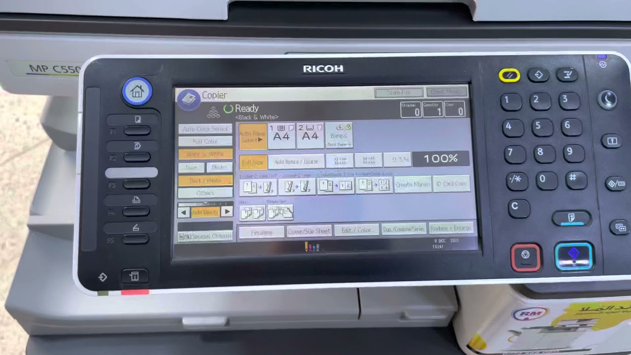 reset Ricoh mpc 5503 - YouTube