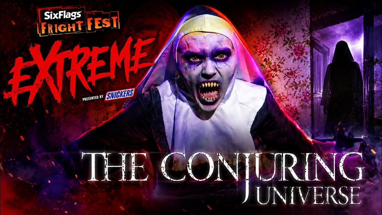 The Conjuring Full Walkthrough at Fright Fest Extreme | Six Flags Magic ...