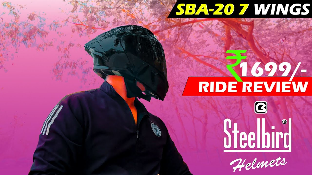 The Most Viral Helmet Stealbird SBA 20 7 Wings😍Ride Rview | Smoke Visor ...