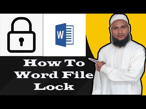How To Password Protect A Word Document | MS Word File Lock - YouTube
