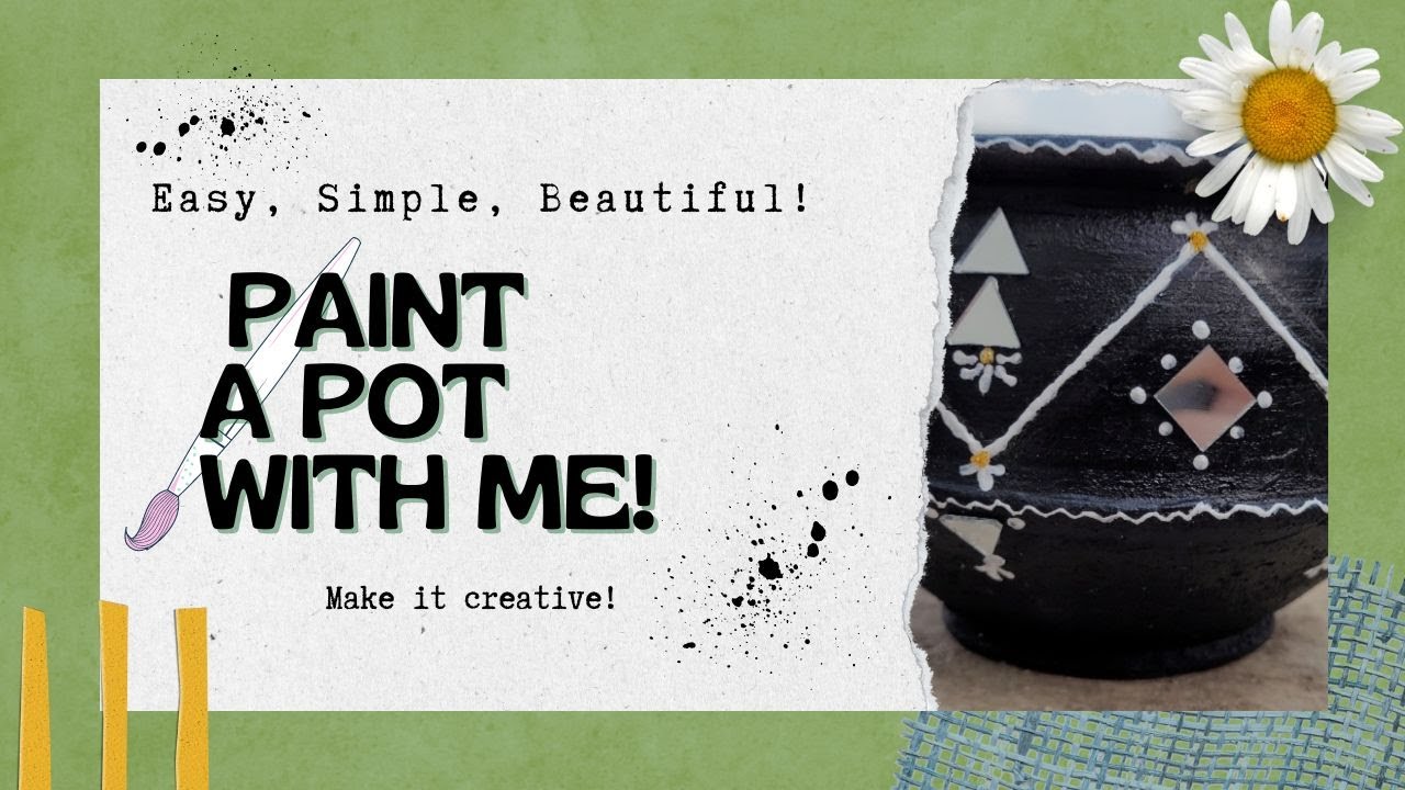 Easy Pot Painting | Easy Matki Painting | Step-By-Step - YouTube