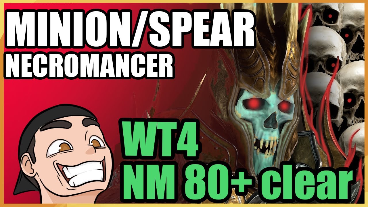 Nightmare dungeon 80 clear Minion/spear Necromancer build - YouTube