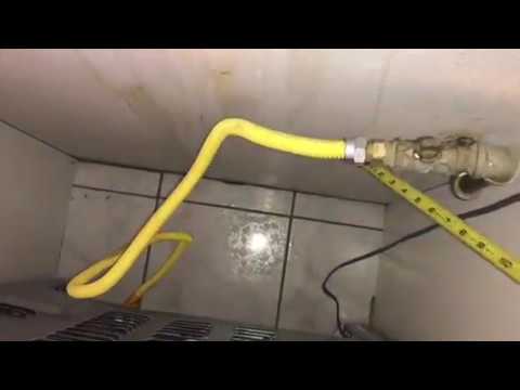 Old gas line pushes new Oven Range Out too Far from Kitchen wall