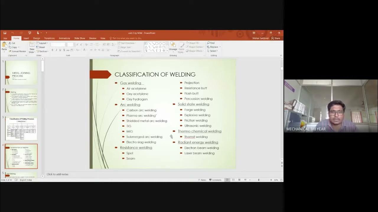 METAL JOINING PROCESS - MANUFACTURING TECHNOLOGY I - ESEC MECHANICAL LECTURE SERIES - YouTube