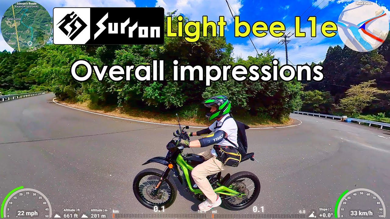 Impressions of the Surron while riding through a forest road to a ...