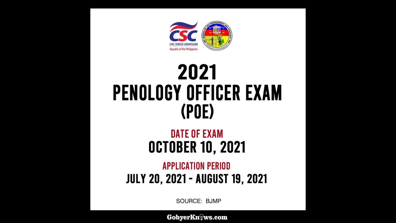 CSC PENOLOGY OFFICER EXAMINATION (POE) QUALIFICATIONS AND REQUIREMENTS ...
