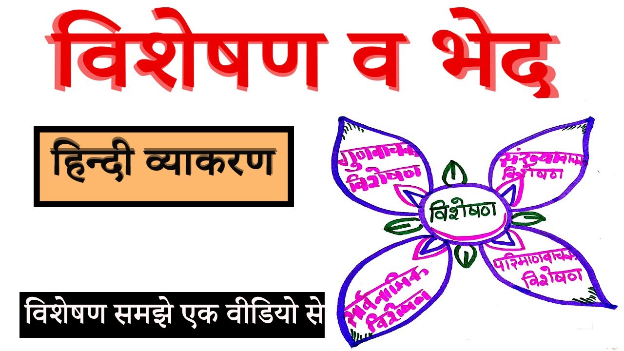 विशेषण VISHESHAN (Adjectives) || Veshasan || Visheshan ke bhed hindi ...