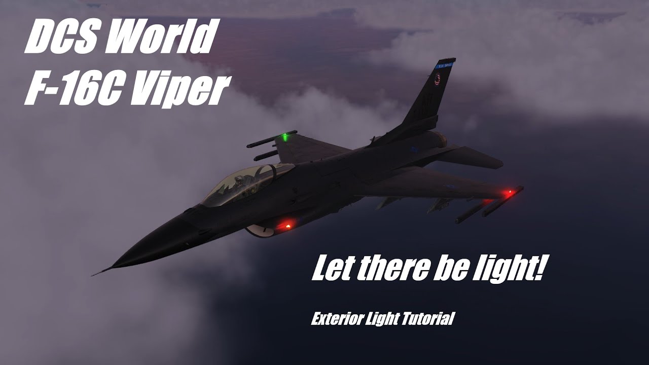 DCS F-16 Viper lighting controls - DCS World - YouTube