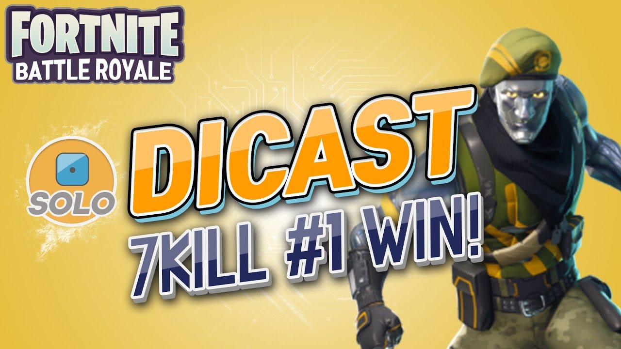 포트나이트(FORTNITE) - [SOLO] DIECAST 7KILL #1 WIN! @PS4 - YouTube