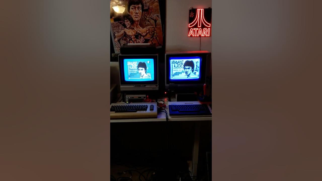 Retro Computing - Bruce Lee on the C64 and Atari 800XL #retrogaming #vintagecomputing #80s - YouTube