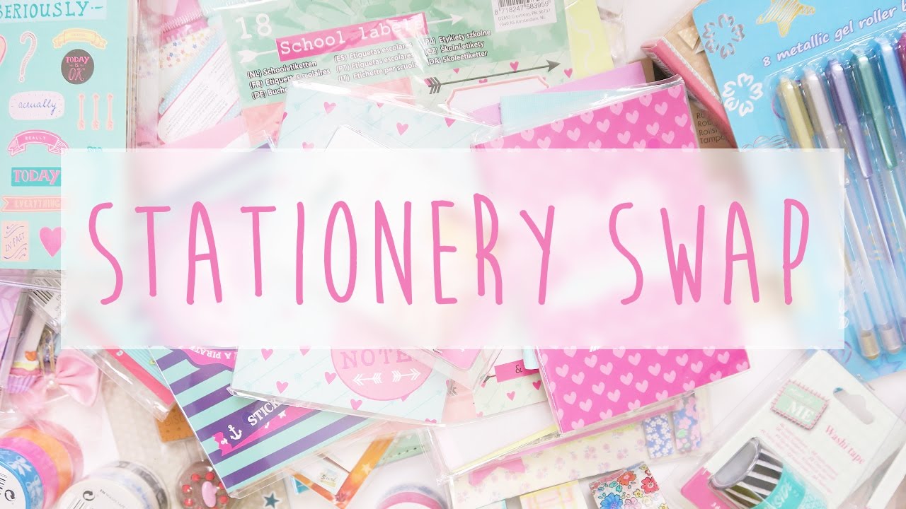 Stationery Swap with LoveLemonadePlanner! - YouTube