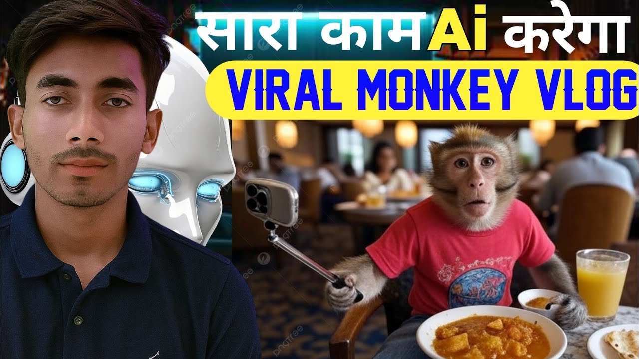 Viral Monkey AI Vlogs Video Kaise Banaye ? How To Make AI Monkey Vlog ...