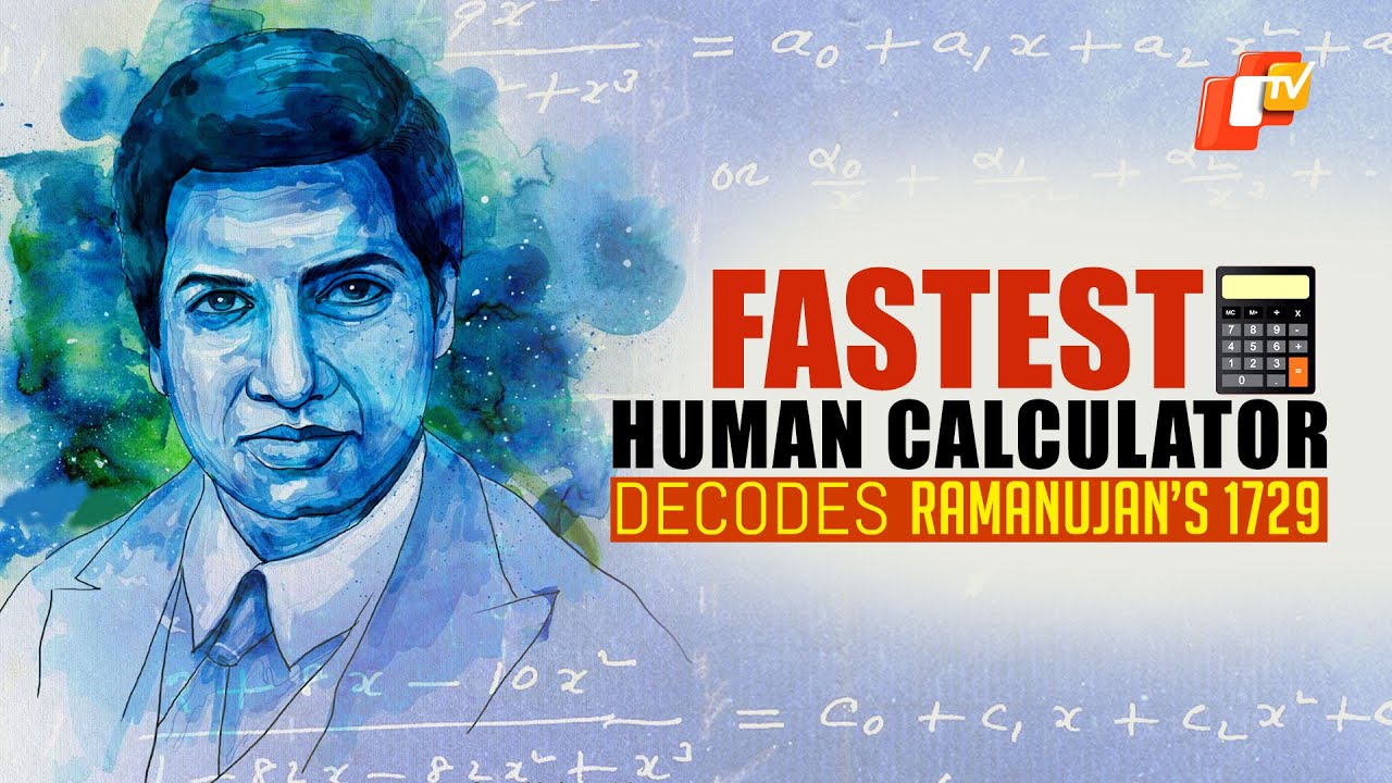 Fastest Human Calculator Decodes Ramanujan’s 1729 - YouTube