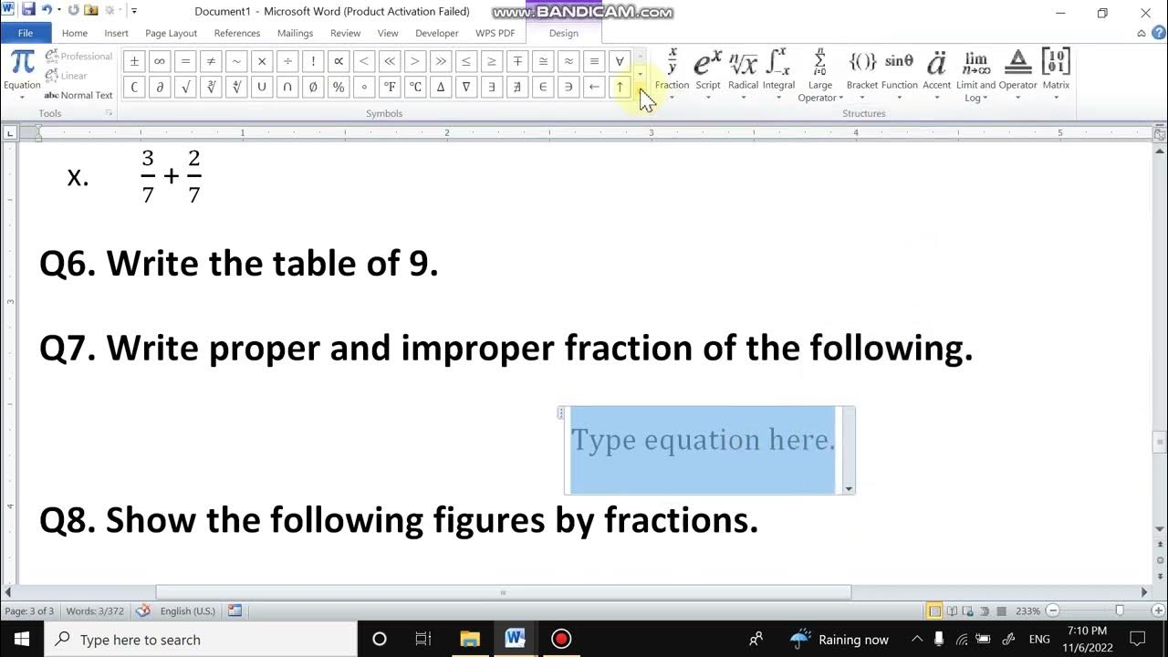 How To Insert write Fraction In MS Word 2007 2008 2010 YouTube how-to-insert-write-fraction-in-ms-word-2007-2008-2010-youtube