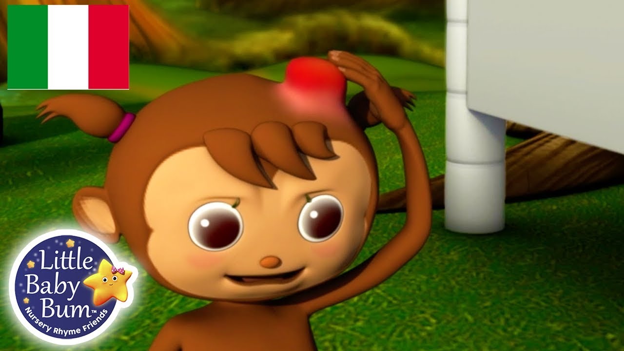 Cinque Scimmiette | 20 Minuti di Canzoni per Bambini | #cartonianimati ...