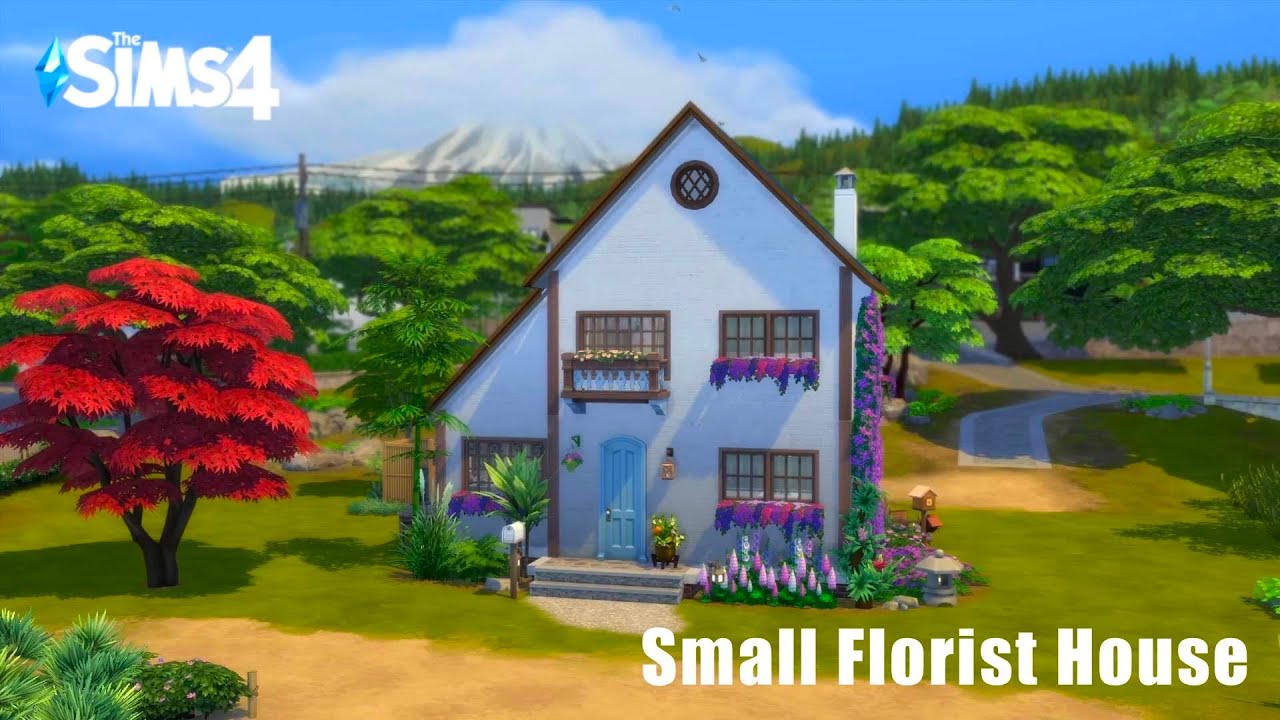 Small Florist House || The Sims 4: Speed Build || No CC - YouTube