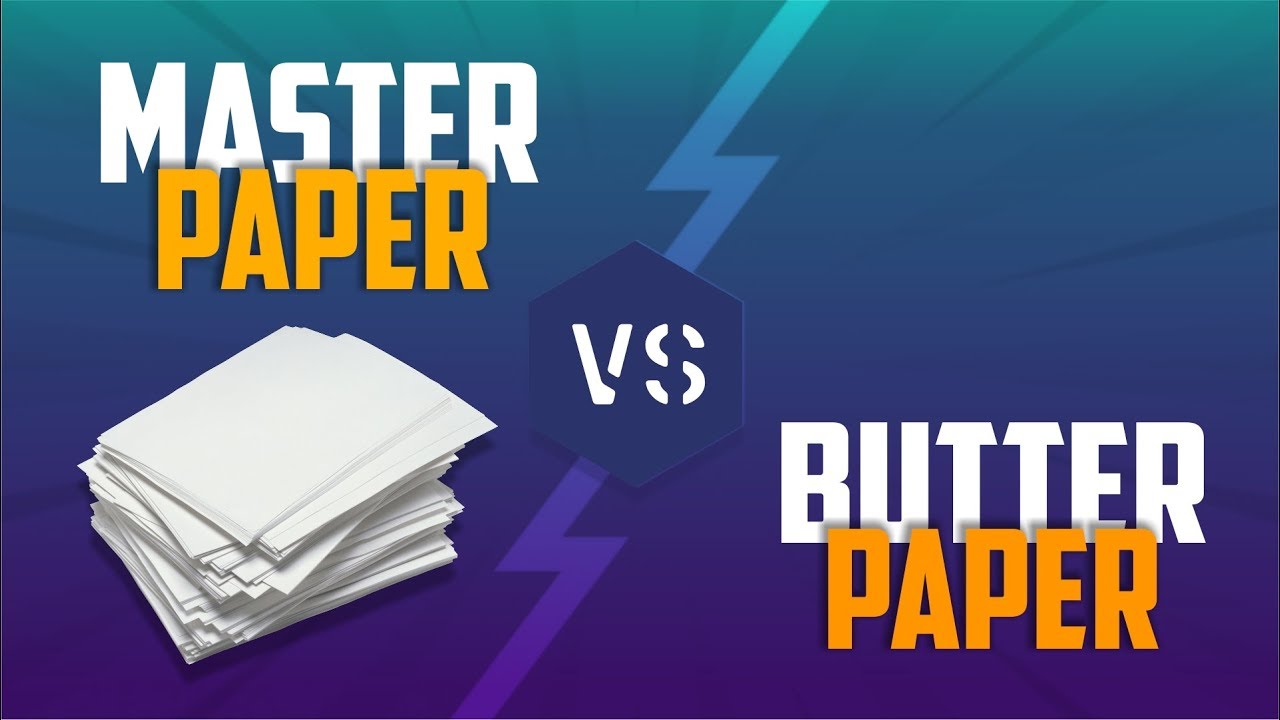 what is Master Paper & Butter paper || In Hindi || Shashi Rahi - YouTube