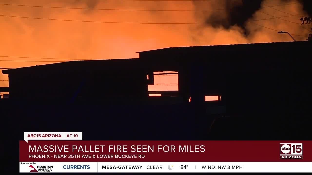 Phoenix firefighters battling third-alarm fire near 35th Avenue and ...