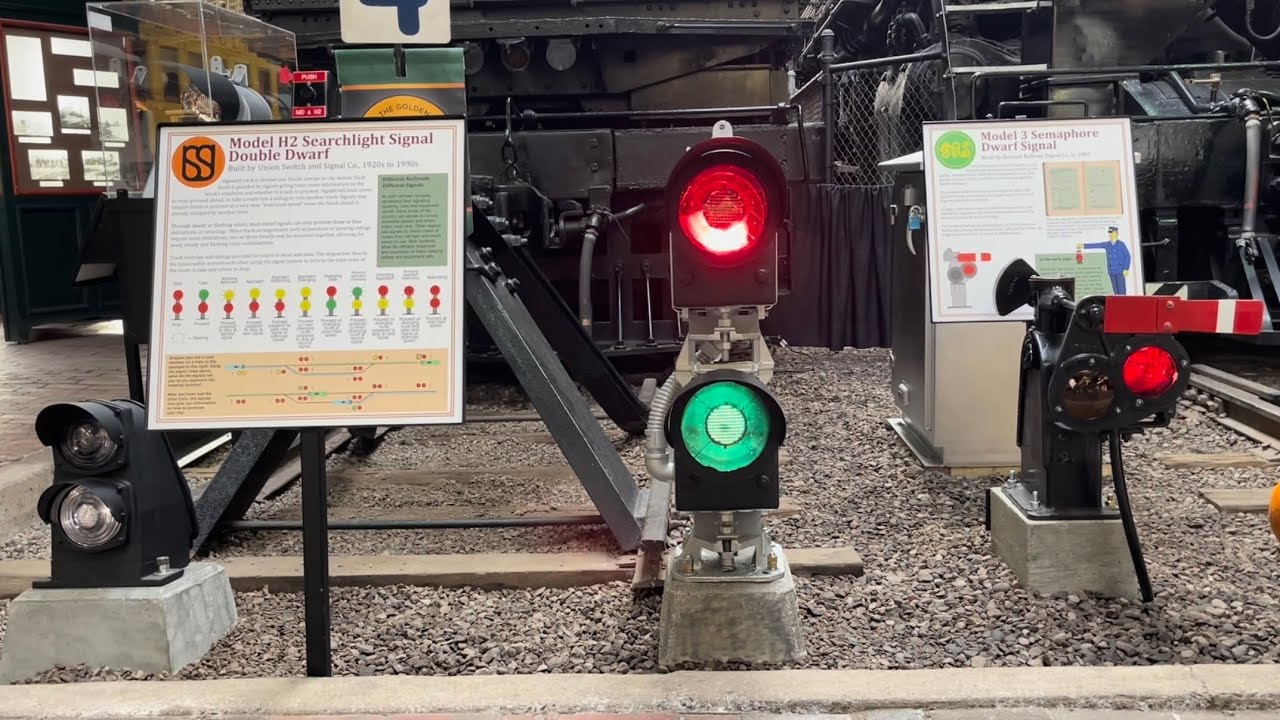 Railroad Signal Display at the Lake Superior Railroad Museum - YouTube