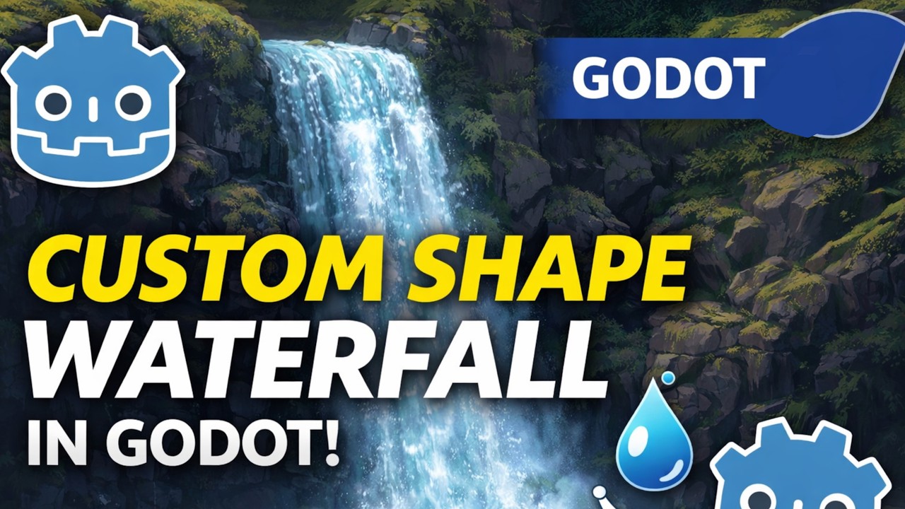 How to Make 2D Waterfall Animation FAST in Godot (Particles + Shader ...