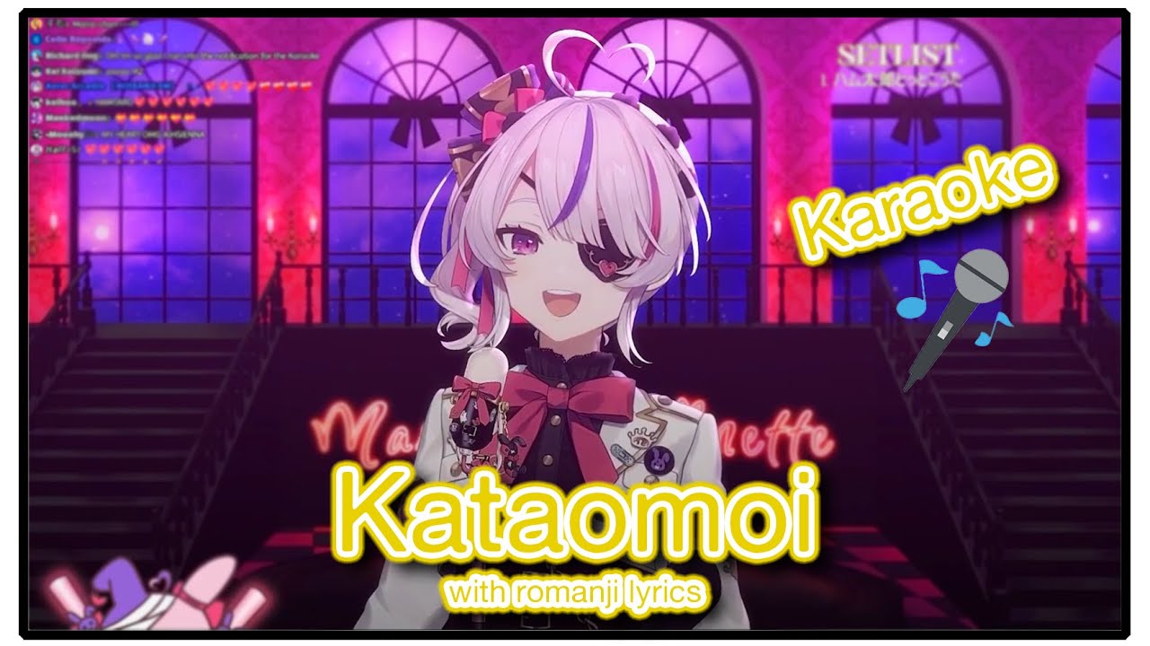 Maria sings "Kataomoi" with romaji lyrics【NIJISANJI EN】 - YouTube