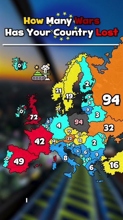 How Many Wars Has Your Country Lost #europe #history #map #geography # ...