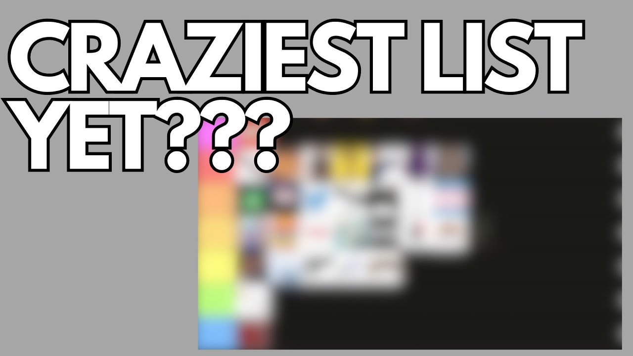 Random Things Tier list | Episode 5 - YouTube