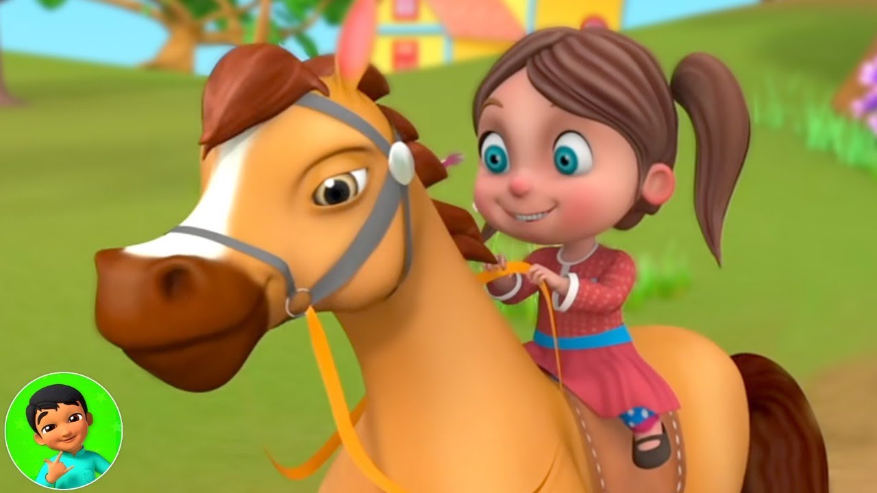 Chal Mere Ghode, चल मेरे घोड़े, Hindi Kids Rhyme - Horse Song - YouTube
