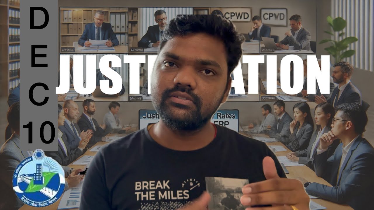 JUSTIFICATION OF TENDER RATES | CPWD’s ERP Update - YouTube