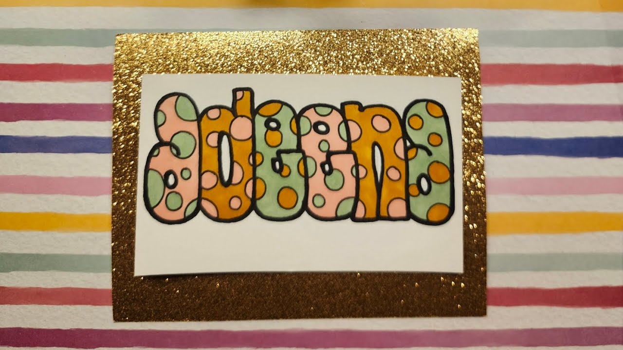 Adeena writing name art ️ - YouTube
