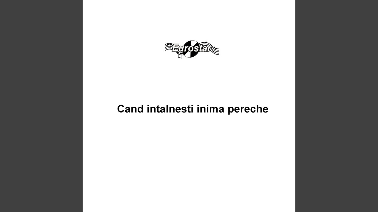 Cand intalnesti inima pereche - YouTube
